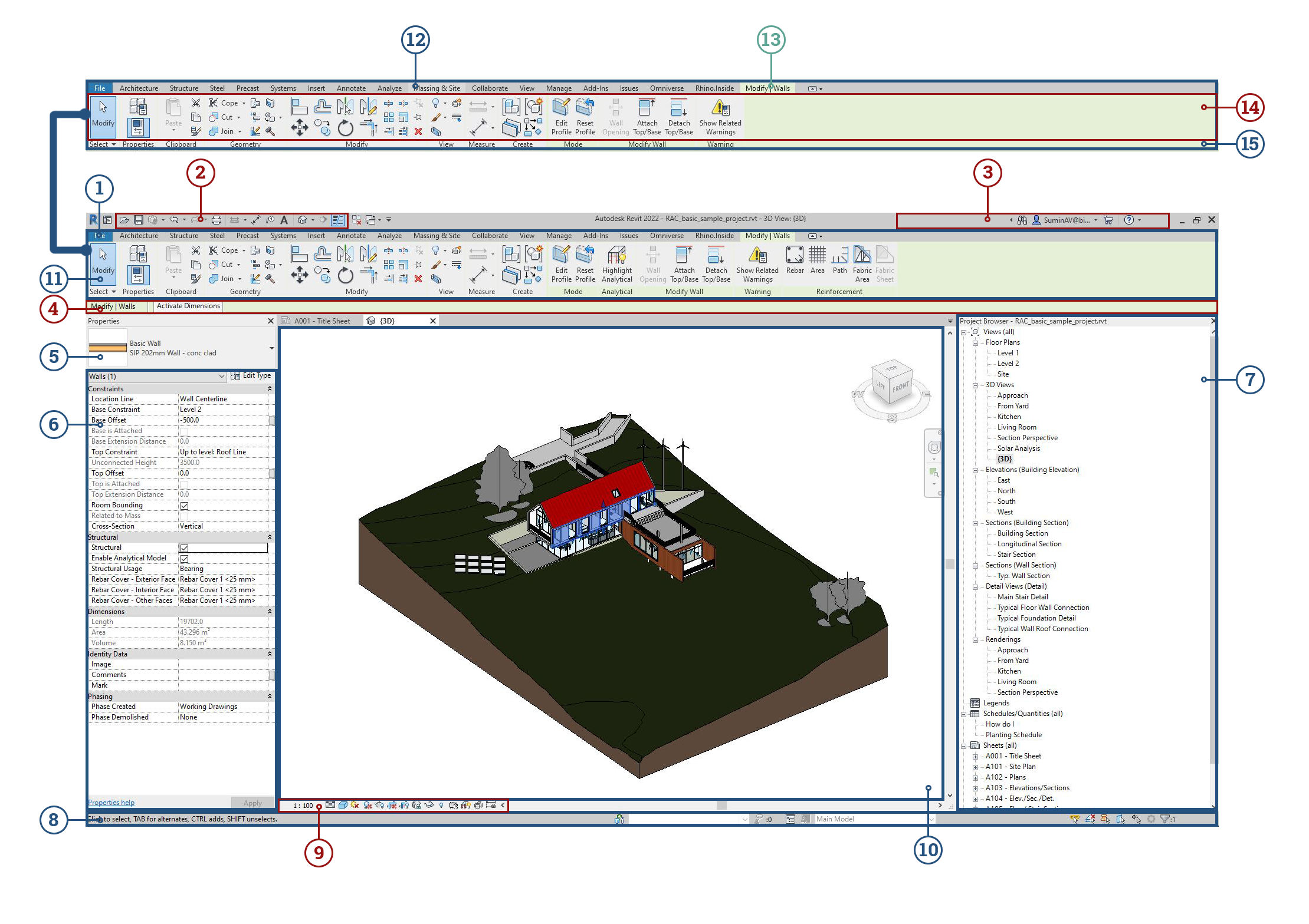 Autodesk Revit Interface — Шаг 4 — Stepik